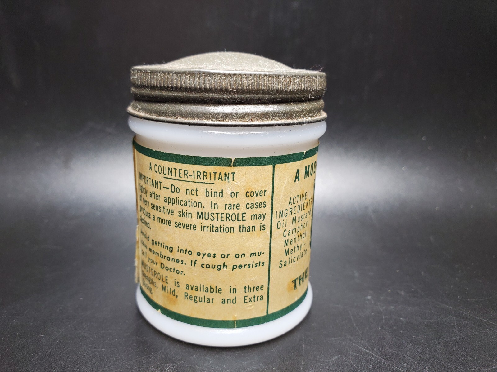 1940's? MUSTEROLE VINTAGE JAR Contains A Little | eBay