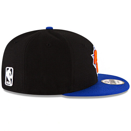 New Era New York Knicks Snapback Hat Official NBA Black Blue 2 Tone ...