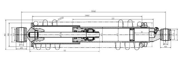 2008-2009 Yamaha Rhino 700 (YXR700FDU) Rear Shock | eBay