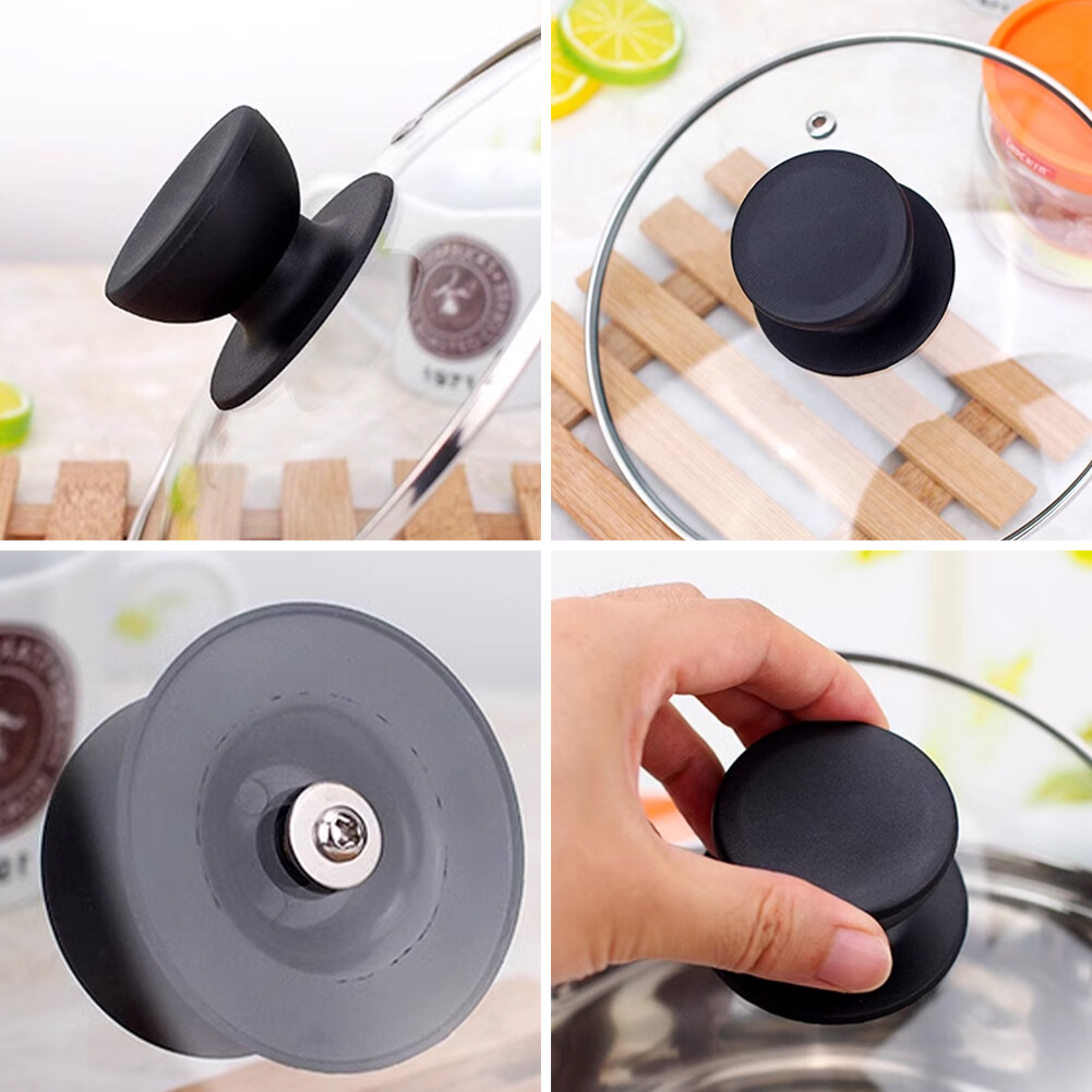 2pcs Cookware Parts Heat Resistant Frying Pan Pot Lid Handle ...