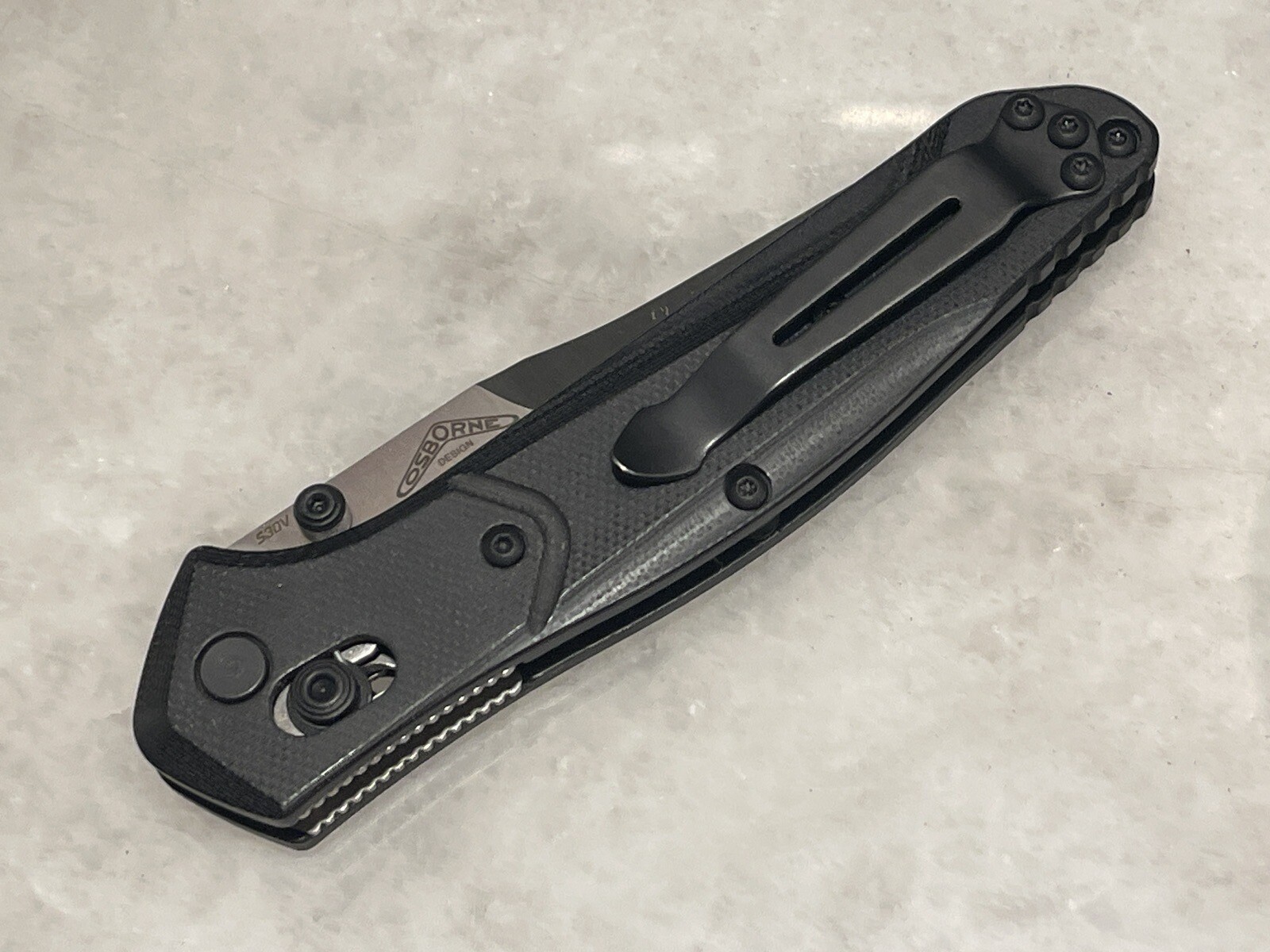 Black Stainless Screws, Aluminum Thumb Stud & Standoff For Benchmade ...