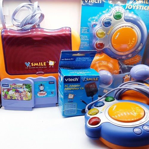 Vtech V Smile Huge Lot TV Learning System Console Controllers Games ...