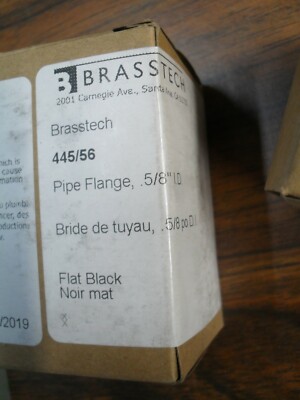 Brasstech 445/56 Pipe Flange 5/8" ID Flat Black | eBay