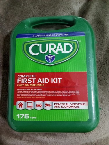 NEW CURAD COMPLETE FIRST AID KIT 175 ITEMS~PRACTICAL~VERSATILE ...