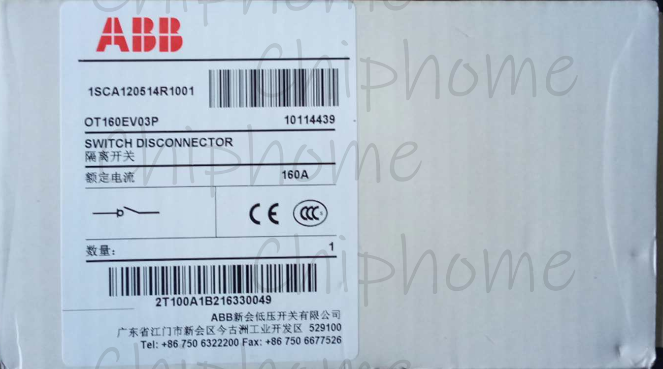 1PCS NEW For ABB OT160EV03P Disconnect Switch 160A | eBay