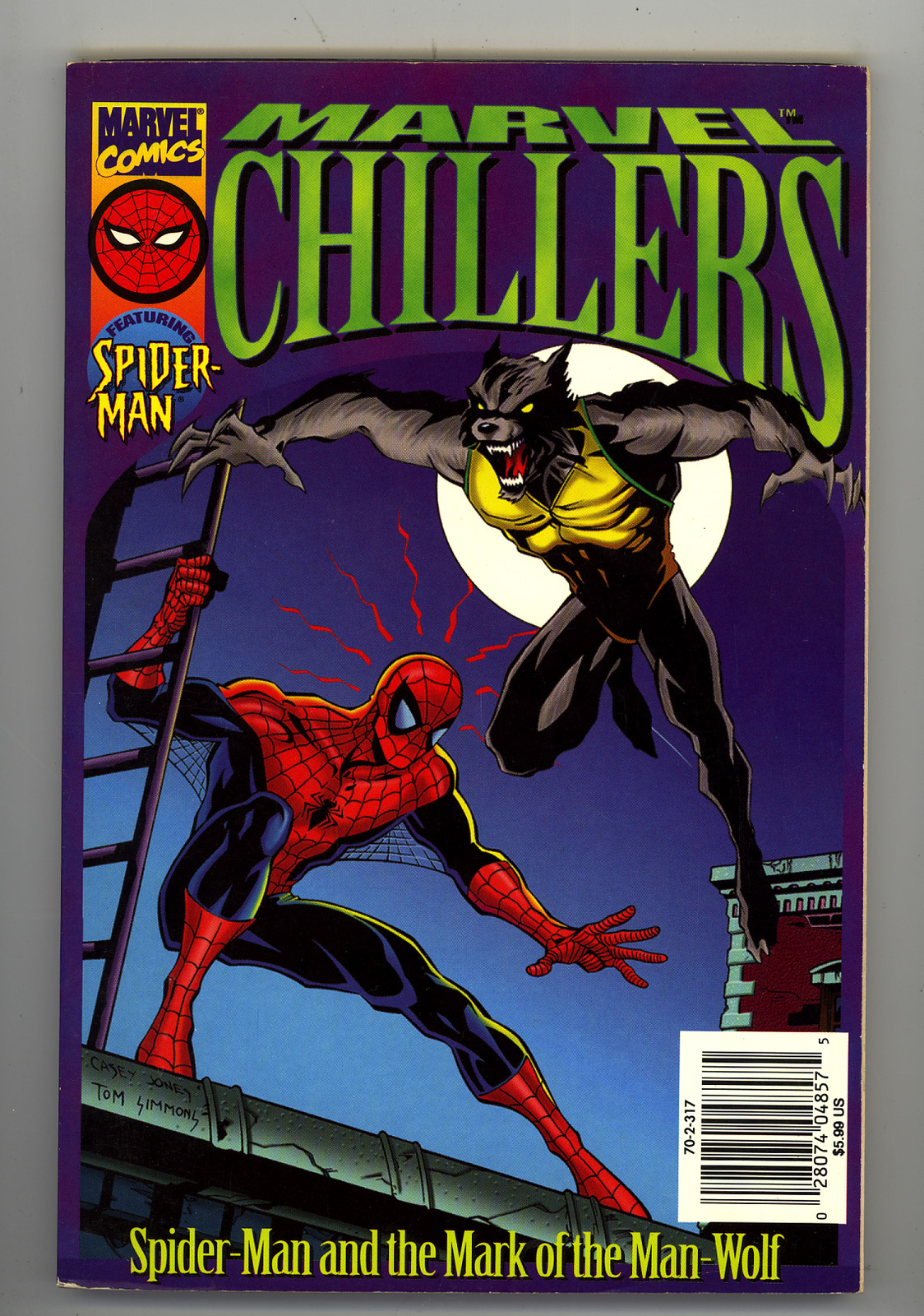 Marvel Chillers: (Spider-Man and) the Mark of the Man-Wolf #nn (1996) 9 ...