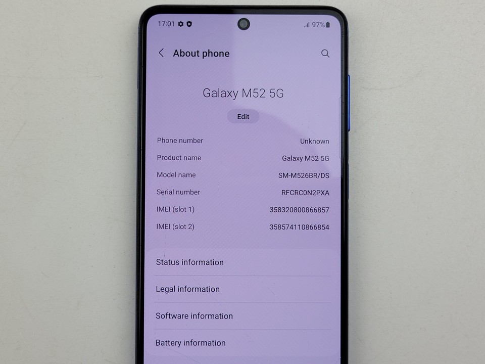 Samsung Galaxy M52 5G (SM-M526BR/DS) 128GB (GSM Unlocked) Dual SIM ...