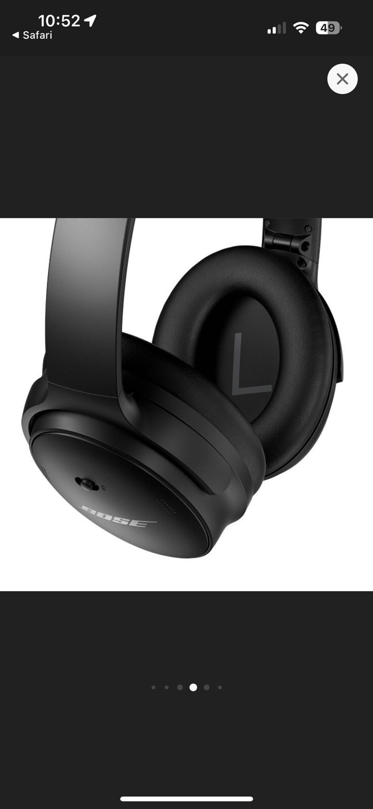 Bose QuietComfort 45 Wireless Over the Ear Headphones - Black (QC45 ...