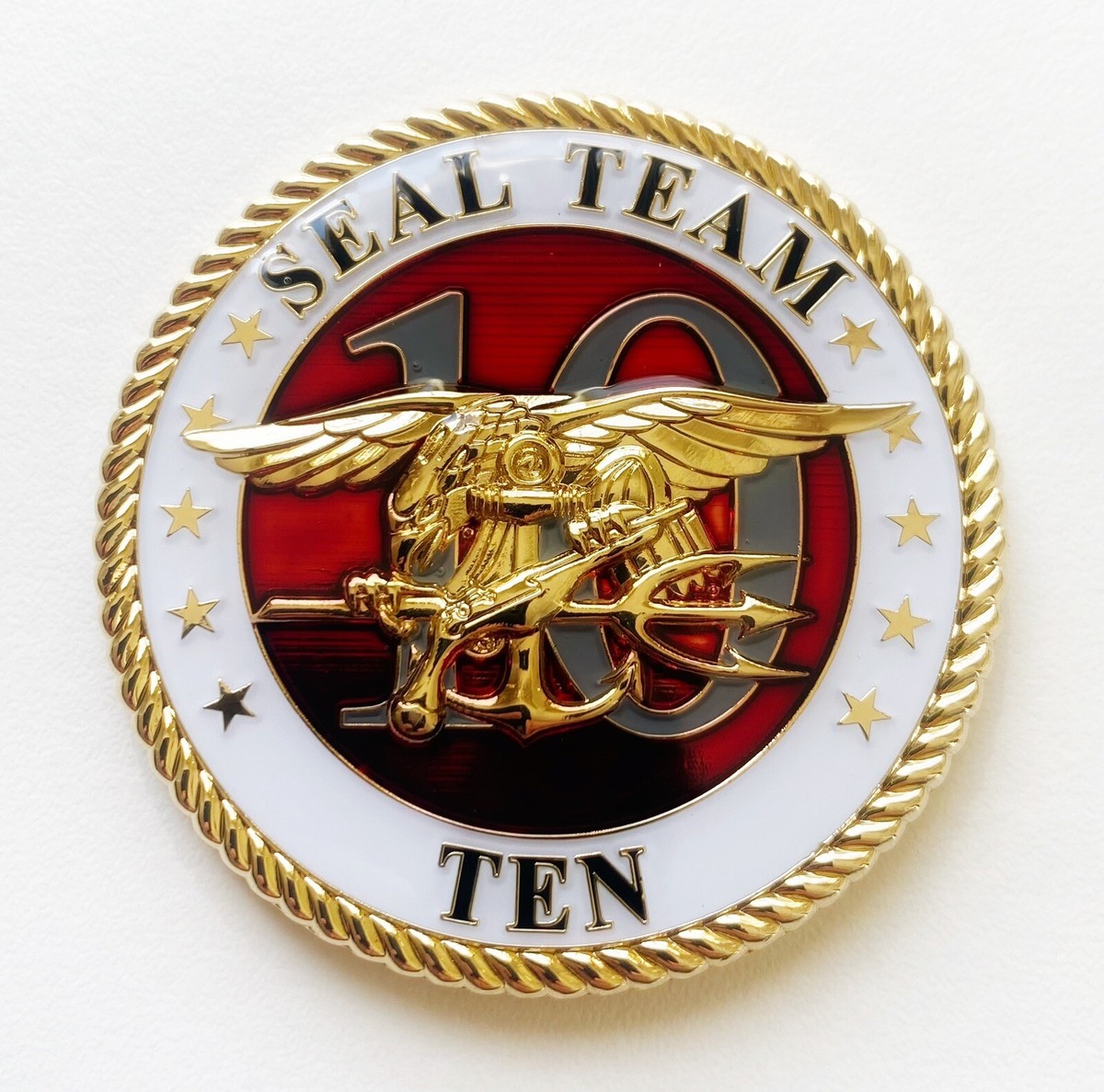 Seal Team 10 Logo Seal Team DEVGRU Trident Cat Head IR Infrared