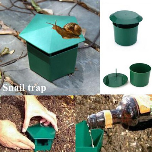 Plastic Slug And Snail Cage House Trap Catcher Slugs Snails Garden ...