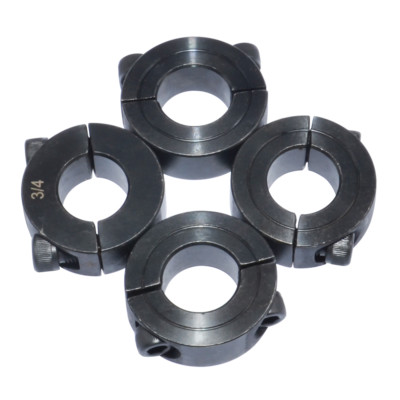 4PCS Split Clamp-On Bore Double Split Shaft Collars Bore Oxide Set ...