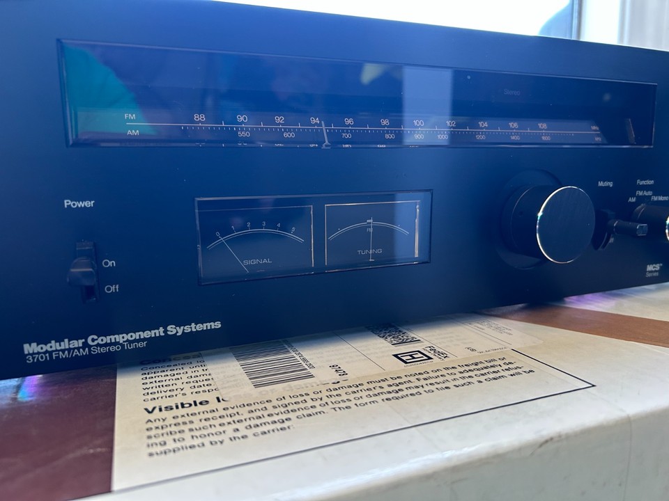 MCS 3701 Modular Component Systems Stereo AM/FM Tuner Vintage MINT ...