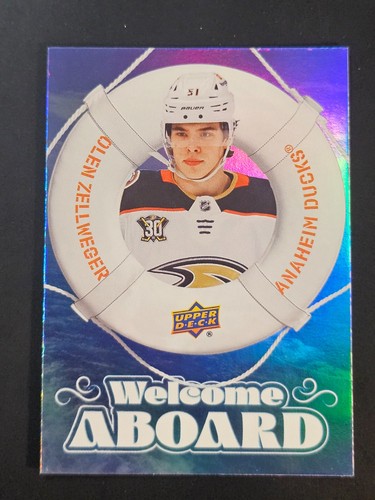 2024-25 UPPER DECK WELCOME ABOARD #WA-2 OLEN ZELLWEGER ANAHEIM DUCKS | eBay