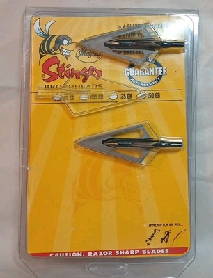 Magnus Stinger Broadheads 4 Blade 150 Grain 2 Pack 789176150428| eBay