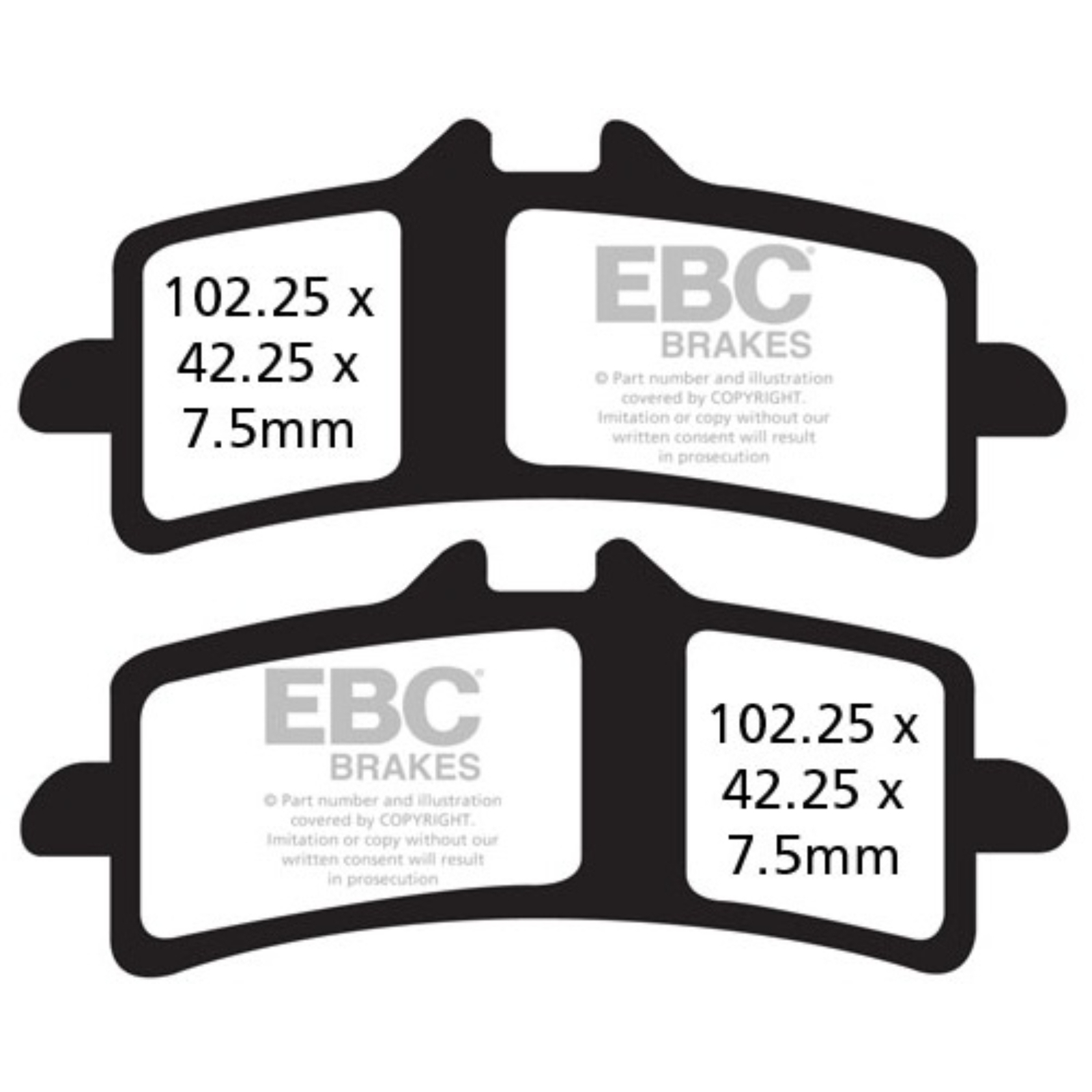 EBC EPFA Extreme Pro Sintered Motorbike Brake Pad Kit For Bimota DB7 ...