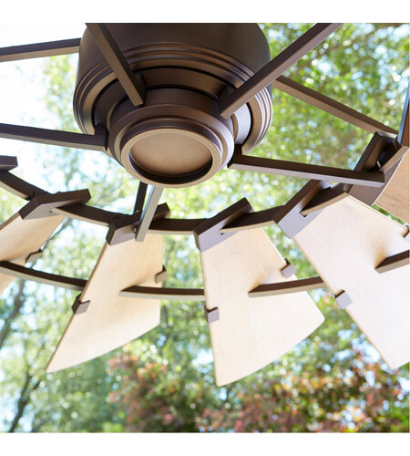 60 Quorum Windmill Oiled Bronze Damp Rated Ceiling Fan | Shelly Lighting