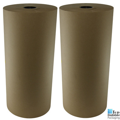 Kraft Paper Roll 50GSM Brown - 450mm x 450m 2 Rolls Packaging Paper ...