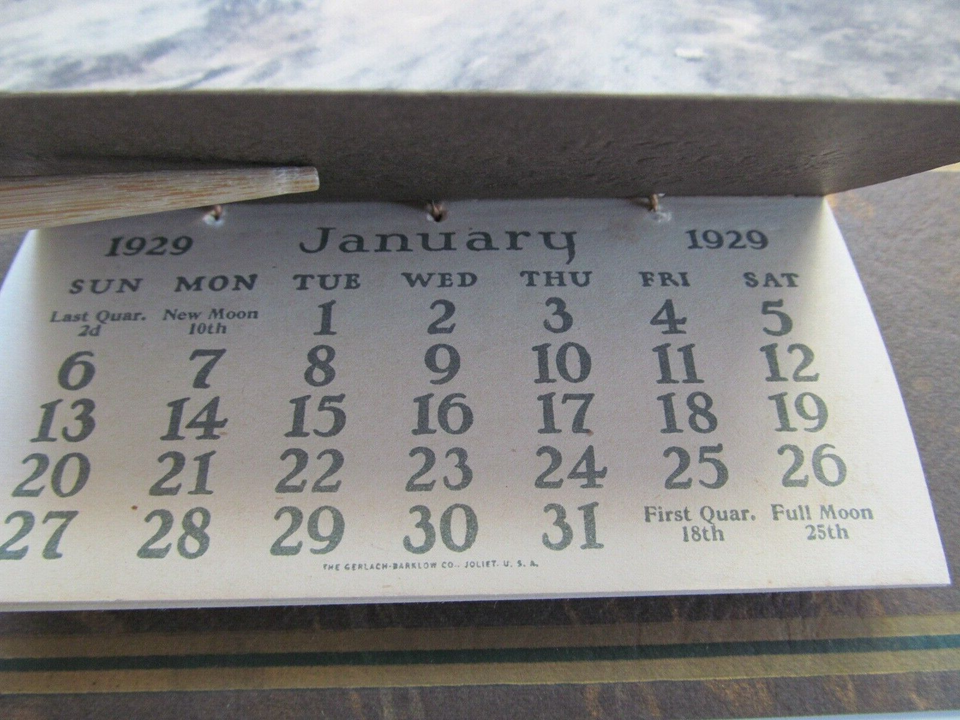 Lewistown Pennsylvania Trust Company Large 1929 Bank Calendar | eBay