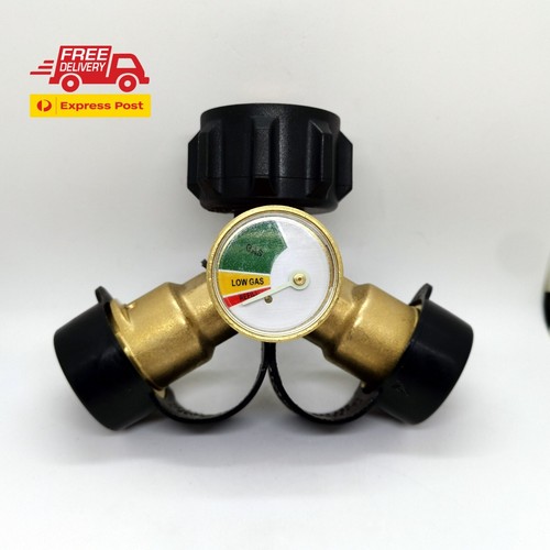 DUAL LCC27 LPG CYLINDER OUTLET DOUBLE ADAPTER FREE EXPRESS POST | eBay ...