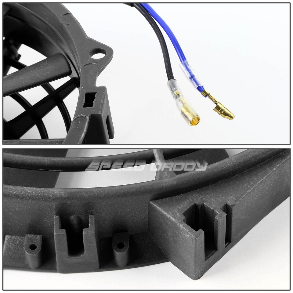 2 X UNIVERSAL SLIM 10" PULL/PUSH RADIATOR ENGINE BAY COOLING FAN ...