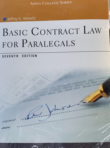 Basic Contract Law for Paralegals by Jeffrey A. Helewitz (2012, Trade ...