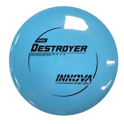 DISC GOLF INNOVA PRO DESTROYER DISTANCE DRIVER 173-5g BLUE W/ BLACK ...