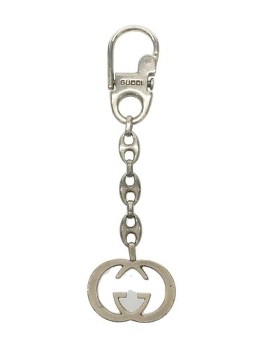 Gucci key ring bag charmkey chain silver GG authentic Used | eBay