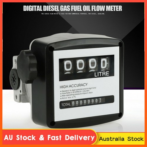 Diesel Fuel Flow Meter Gasoline Counter Mechanical High Accuracy 20 ...