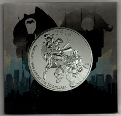 2016 Canada $20 Fine Silver Coin - Batman v. Superman w Original ...