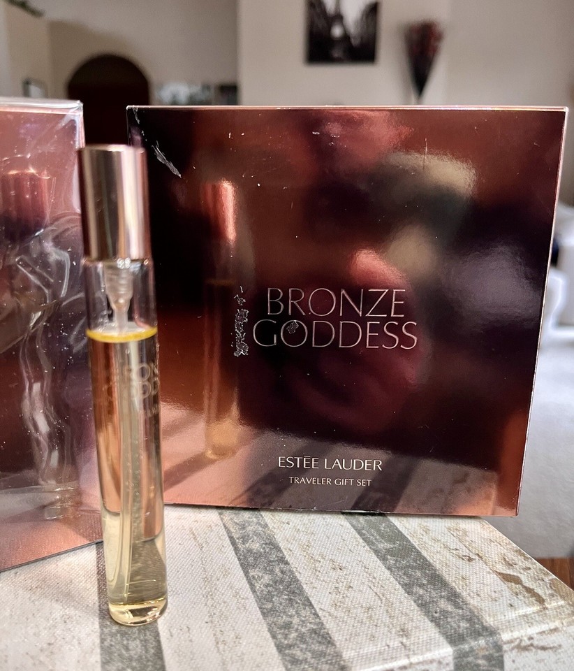 Estee Lauder BRONZE GODDESS Eau Fraiche Perfume Traveler Gift Set 3.4oz ...
