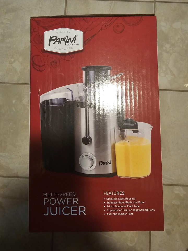 NEW Parini Cookware Multi- Speed Power Juicer Stainless Steel INV10016 ...