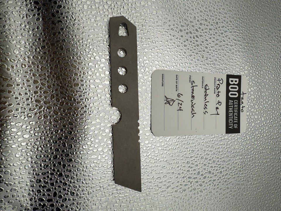 EDC Boos Prototype Stainless Steel Pry Tool New In Hand FREE SHIPPING ...