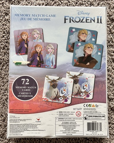New - Sealed- DISNEY FROZEN II MEMORY MATCH GAME Ages 4+ | eBay