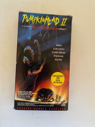 Pumpkinhead 2 & Army Of One Double Feature Screening RARE VHS | eBay