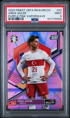 2023 Topps Finest Euro Arda Guler Purple Pink Vaporwave Refractor /3 ...