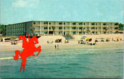 Vintage Postcard Swamp Fox Motor Inn Motel Myrtle Beach South Carolina ...