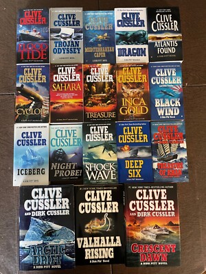 Dirk Pitt by Clive Cussler (Paperback) 18 Book Collection 9780553277401 ...