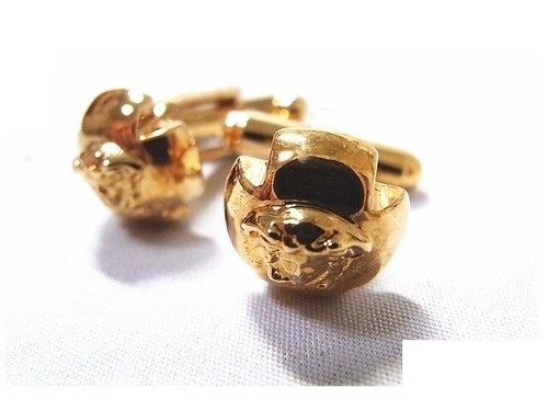 Authentic Versace Vintage Cufflinks Medusa Gold Deadstock Not Used | eBay