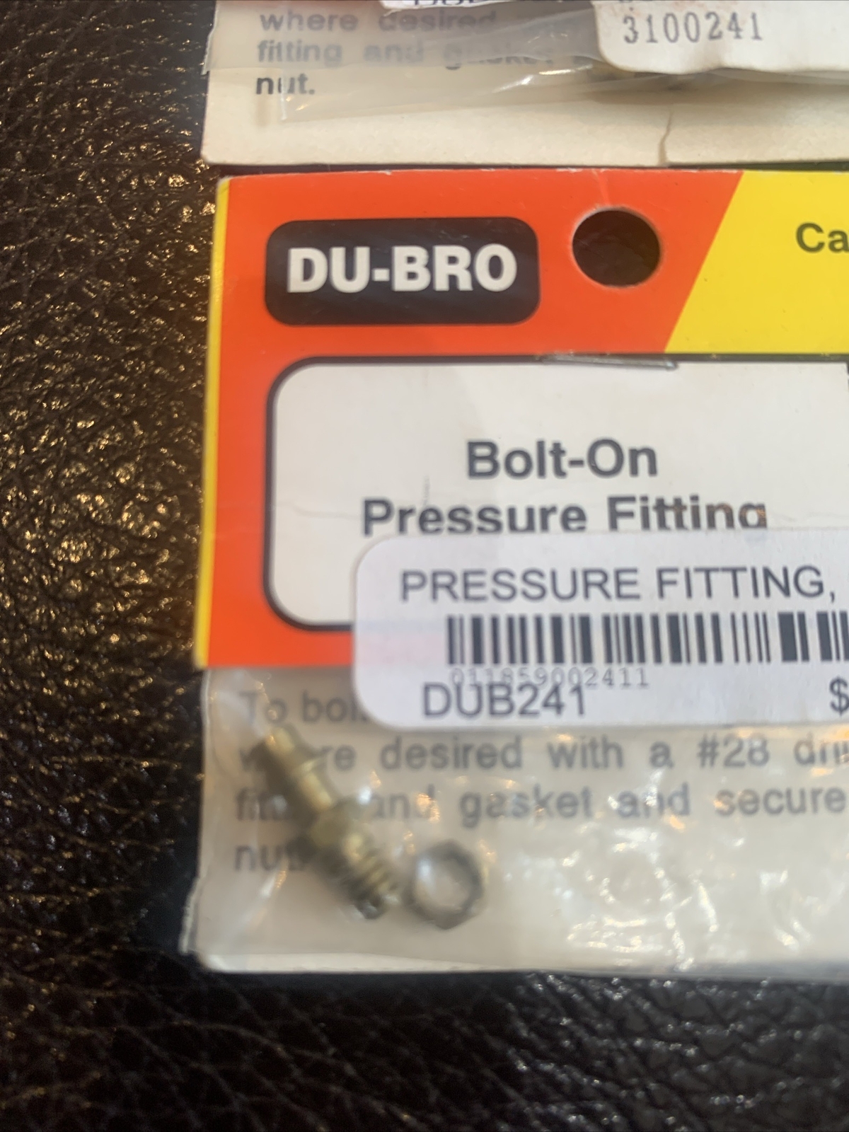 DU-BRO 6-32 PRESSURE FITTING ( CAT. # 241 ) 2 Packs | eBay