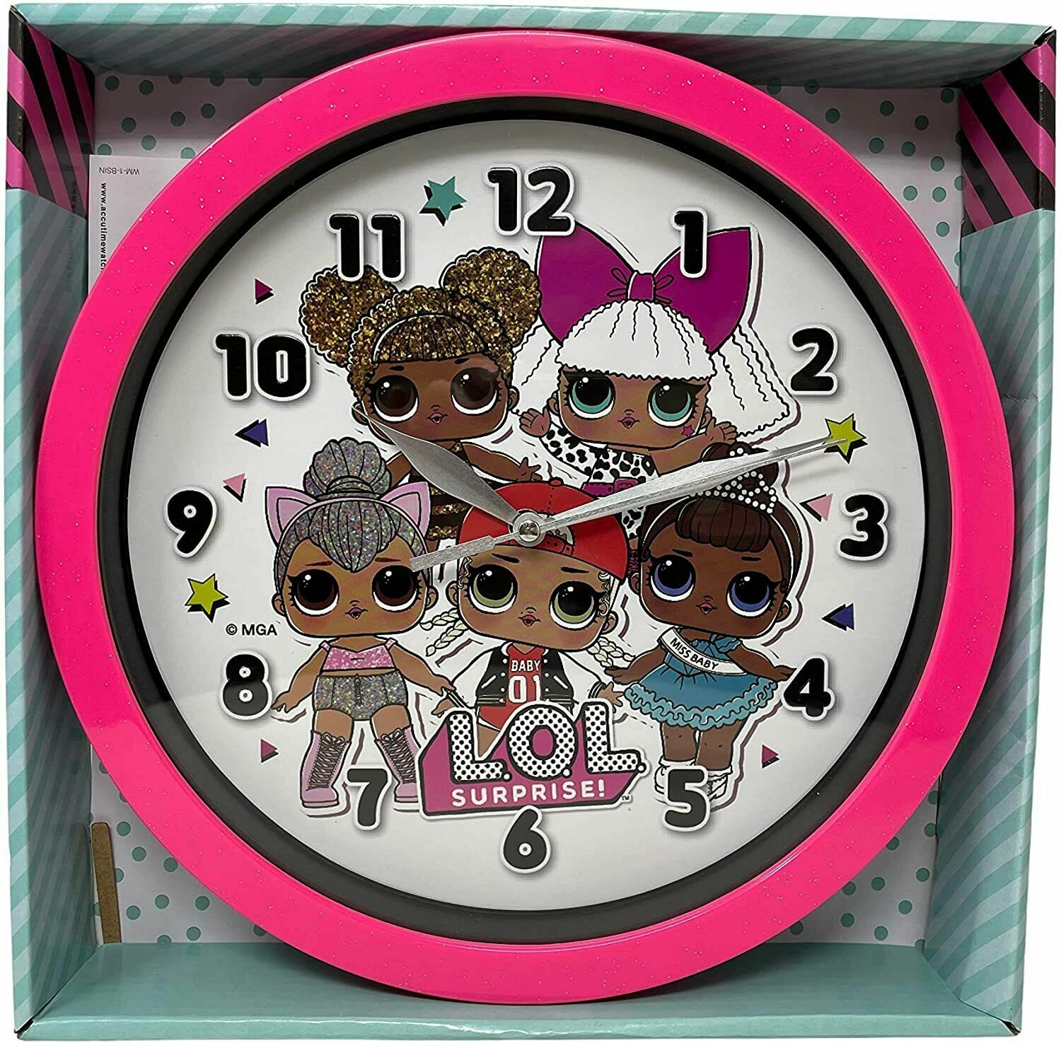 LOL Frame 9.5 inches Wall Clock Office Home Kits Room Wall Decor Free ...