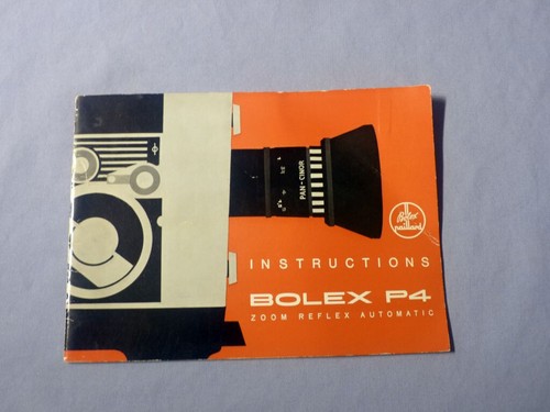 Bolex P4 Camera Instruction Manual | eBay