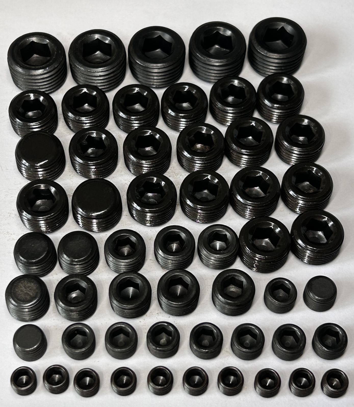 55* NPT PIPE PLUGS FITTING ASSORTMENT KIT 1/16" 1/8'' 1/4'' 3/8'' 1/2 ...