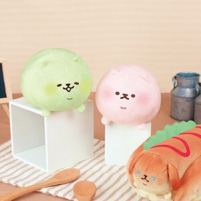 NEW Furyu GREEN ONLY Yeast Ken Bread Dog Plush Shiba Plushy Toy Toreba ...