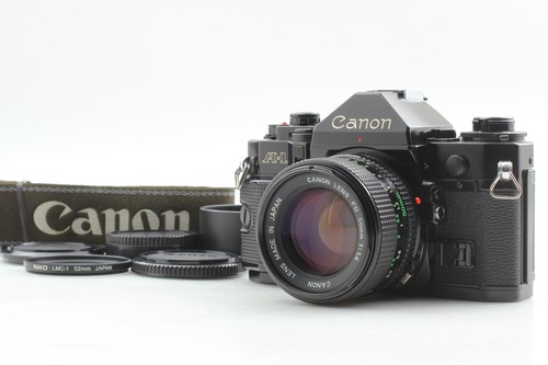 [Lens MINT w/Hood] Canon A-1 A1 SLR Camera New FD NFD 50mm f1.4 Lens ...