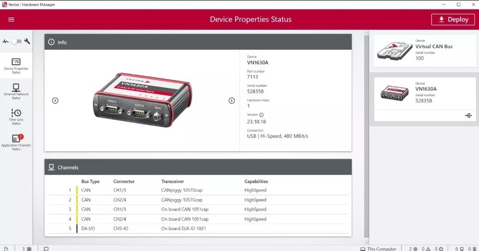 Vector VN1630A CAN-FD CAN/LIN Interface With License Up To V11 And ...