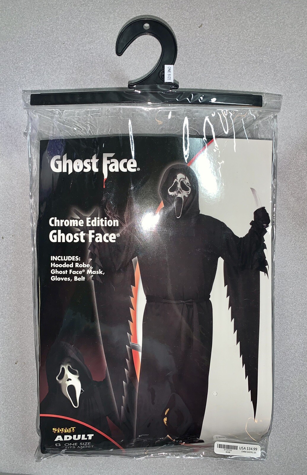 Ghost Face Scream Costume Chrome Edition Adult OS Ghostface new never ...