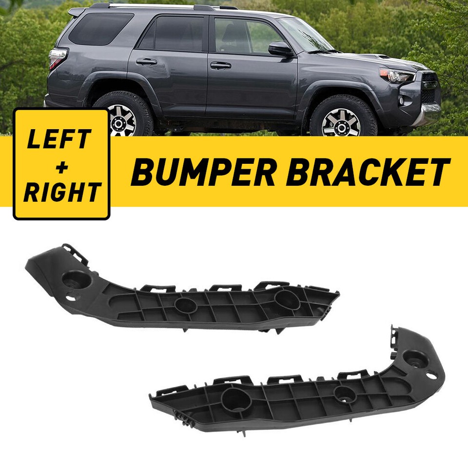 Black Bumper Support Brackets Front Pair For 2014-2021 Toyota 4Runner ...