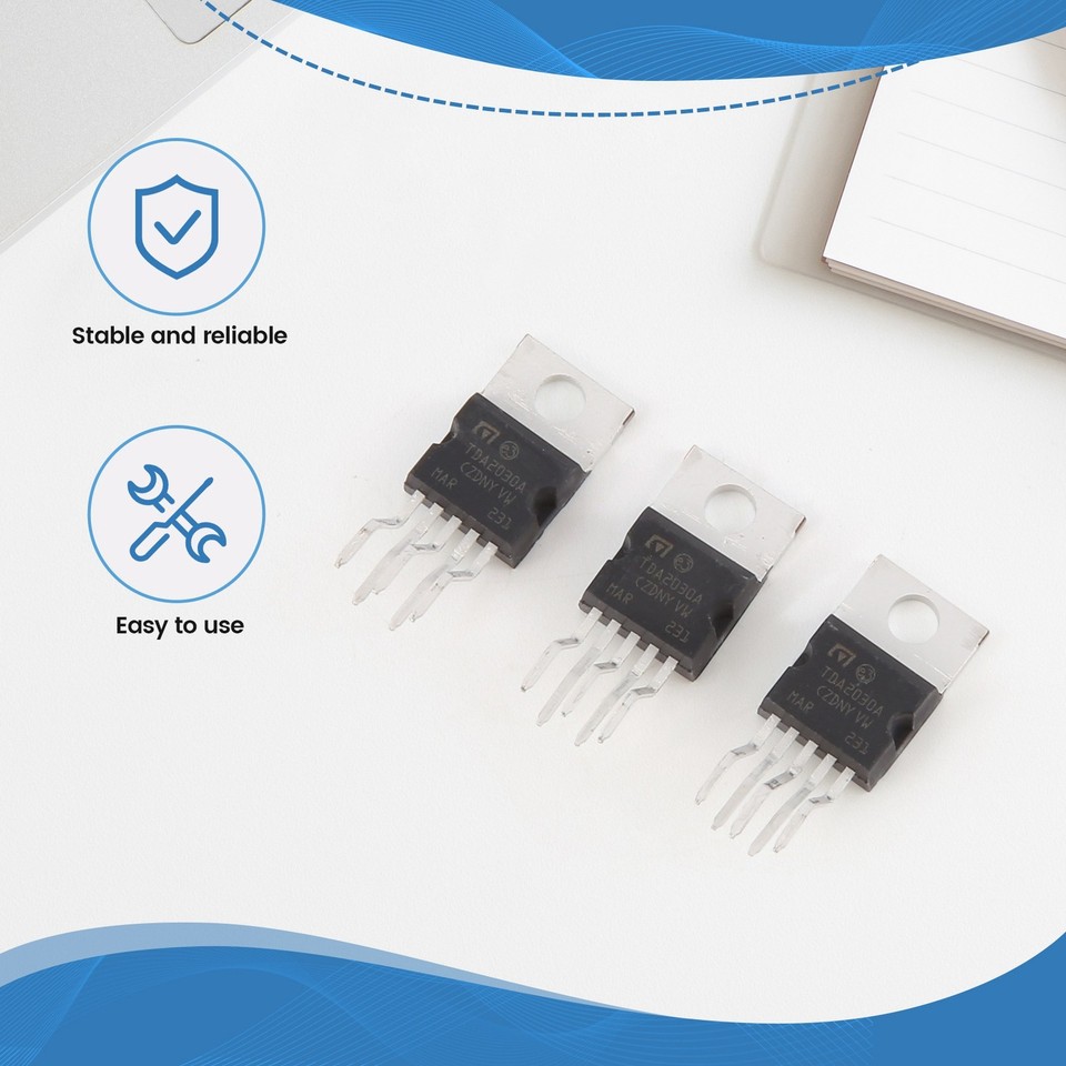3 Pcs TDA2030A Single Op Audio Operational Amplifier IC Chips 5 Pin ...