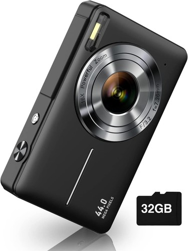 44MP FHD Camera - 16X Zoom, Anti-Shake, Compact | eBay
