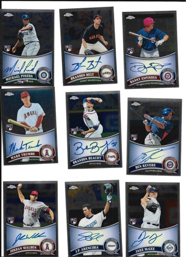 2011 Topps Chrome Auto Lot 24 Auto's | eBay